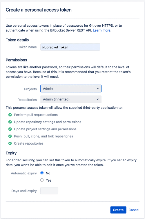 Generate an app password or personal access token (PAT) in Bitbucket ...