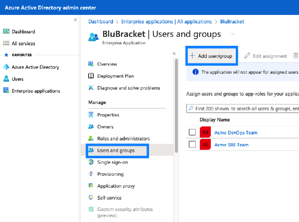 Setting up the SAML role on Azure AD - BluBracket Documentation