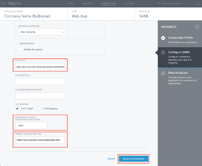 Configure Ping Identity - BluBracket Documentation