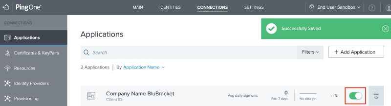 Configure Ping Identity - BluBracket Documentation